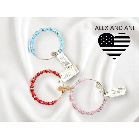 Alex and Ani | Jewelry | Alex And Ani Beaded Bangle Bracelets Set Of 3 ...